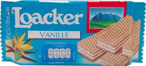 Loacker Vanilla Wafer Blue 45g | Villa Market