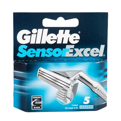 Gillette Sensor Excel Razor 5Pcs | Villa Market