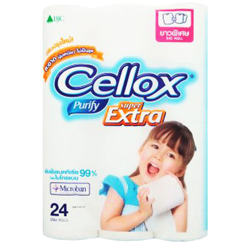 Cellox Purify Super Extra Big Tissue Paper 24Pcs | Villa Market