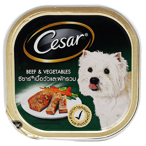 Cesar Tray Beef & Vegetables 100g | Villa Market