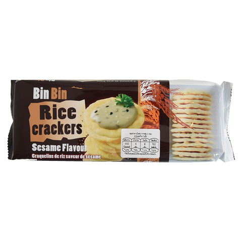 Bin Bin Rice Crackers Sesame 100g - Villa Market