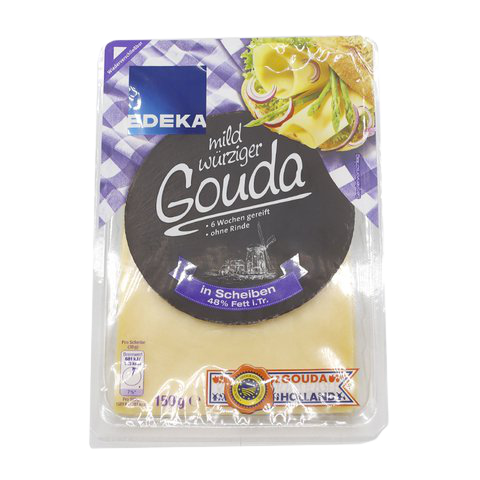 Edeka Gouda Weid Scheiben 51% 150g - Villa Market