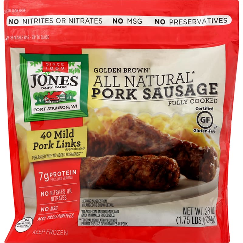 Jones Dairy Farm Fully Cooked Sausage Links 794g - Villa Market