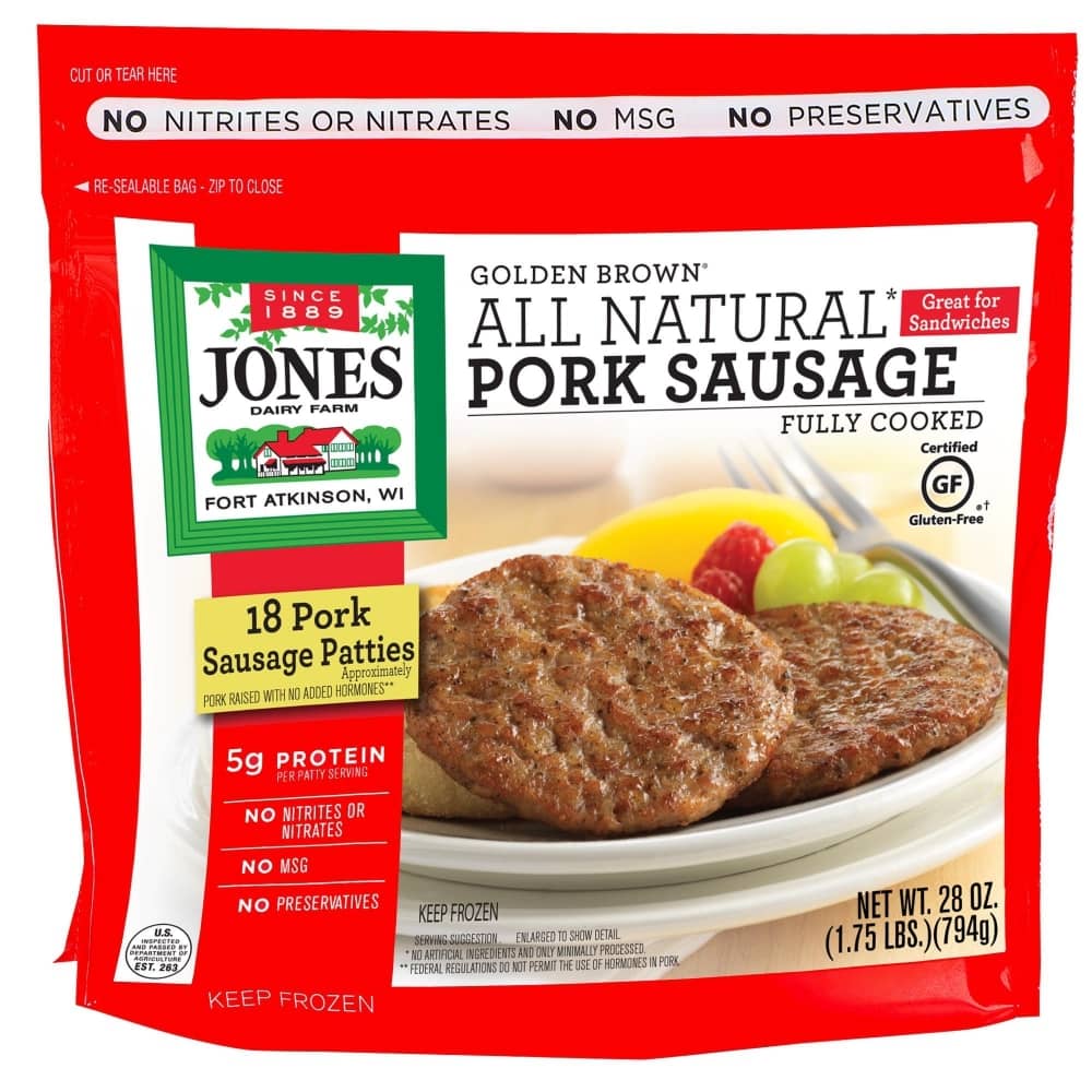 Jones Dairy Farm Sausage Patties All Natural Pork 198g | Villa Market