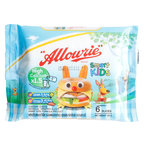 Allowrie Cheese Slices Kids Formula 100g | Villa Market
