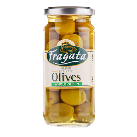 Fragata Plain Queen Olives 340g - Villa Market