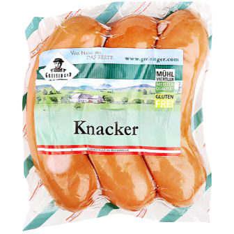 Greisinger Knacker Pork Sausages 450g | Villa Market
