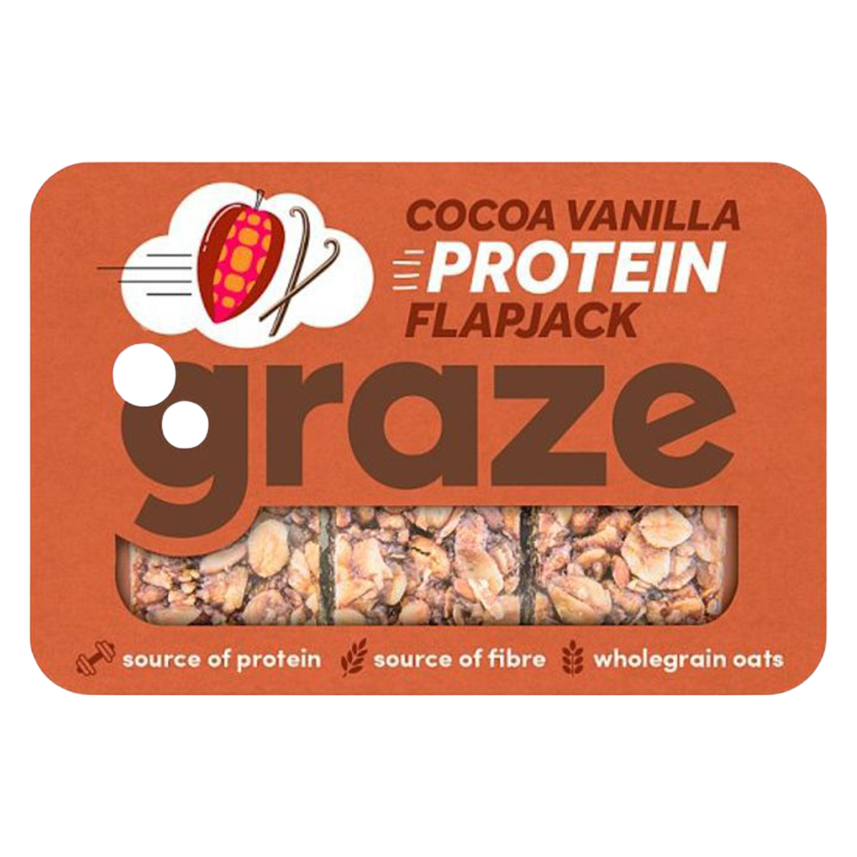 Graze Cocoa Vanilla Protein Flapjack 54g - Villa Market