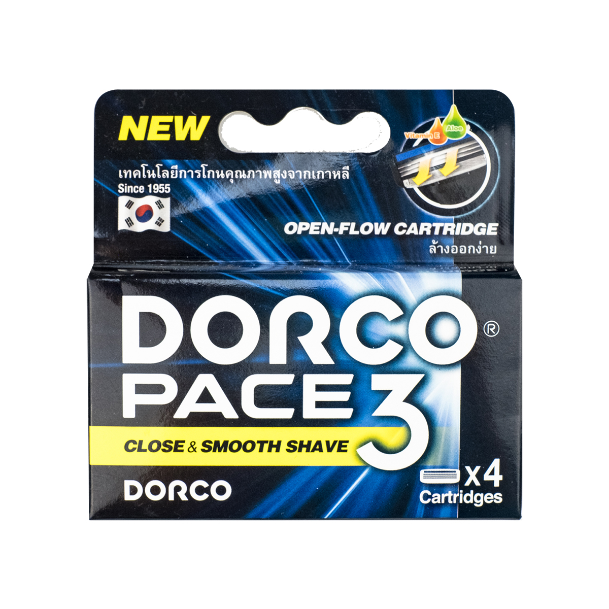 Dorco Rozor Blade Pace 3 Cartridges 3Pcs - Villa Market