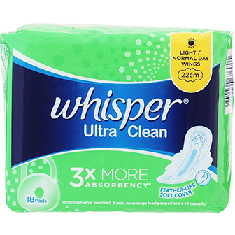 Whisper Ultra Slim 28cm 16Pcs | Villa Market
