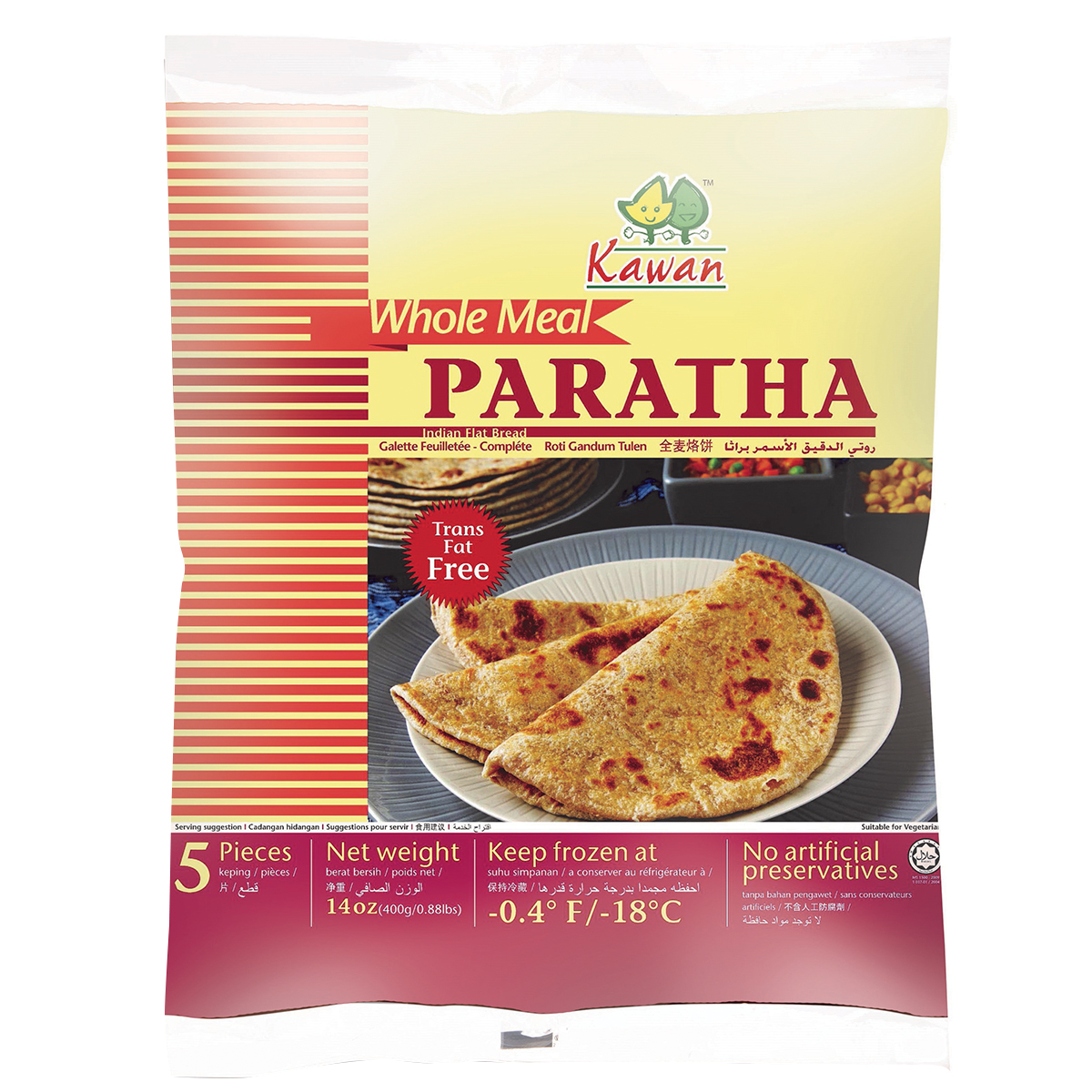 Kawan Paratha Whole Meal 400g | Villa Market