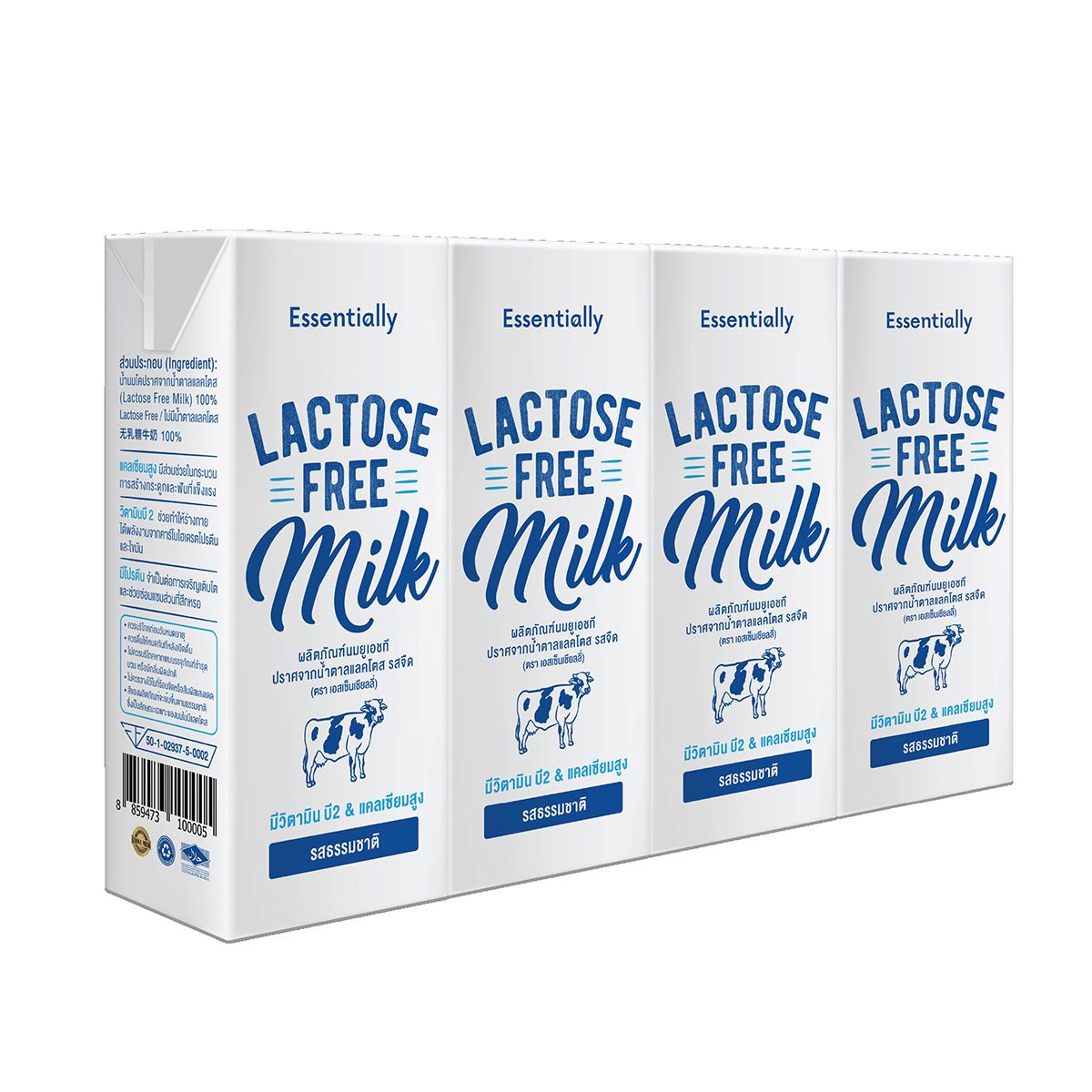 Essentially Lactose Free Milk x 4 720ml - Villa Market