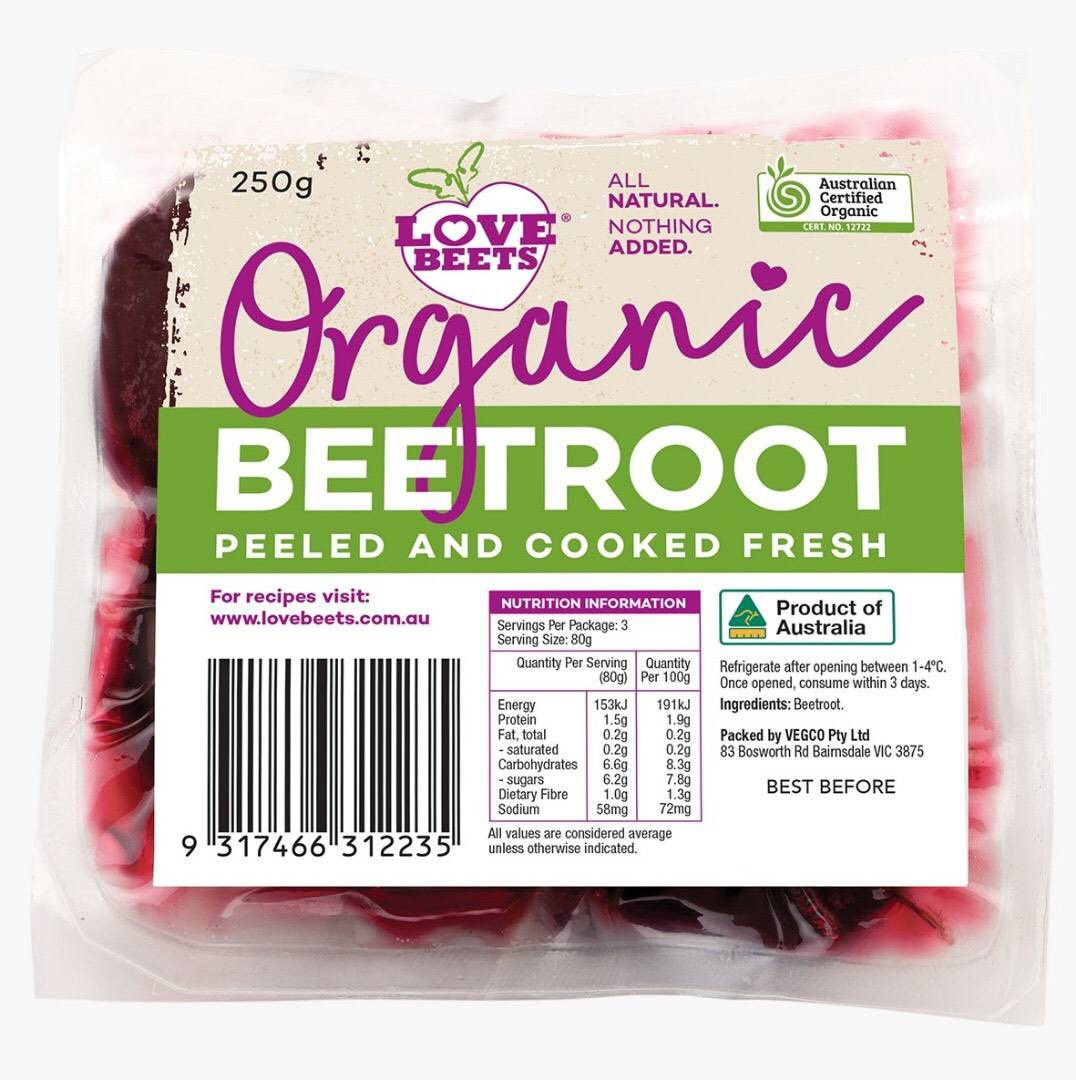 Fg Organic Cooked Beetroot 250g | Villa Market