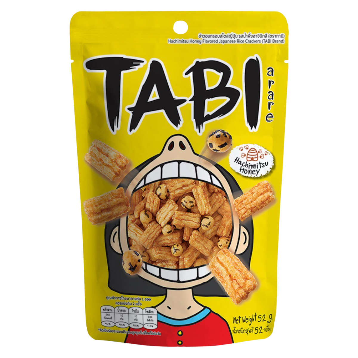 Tabi Japanese Rice Cracker Honey Hachimi 52g - Villa Market