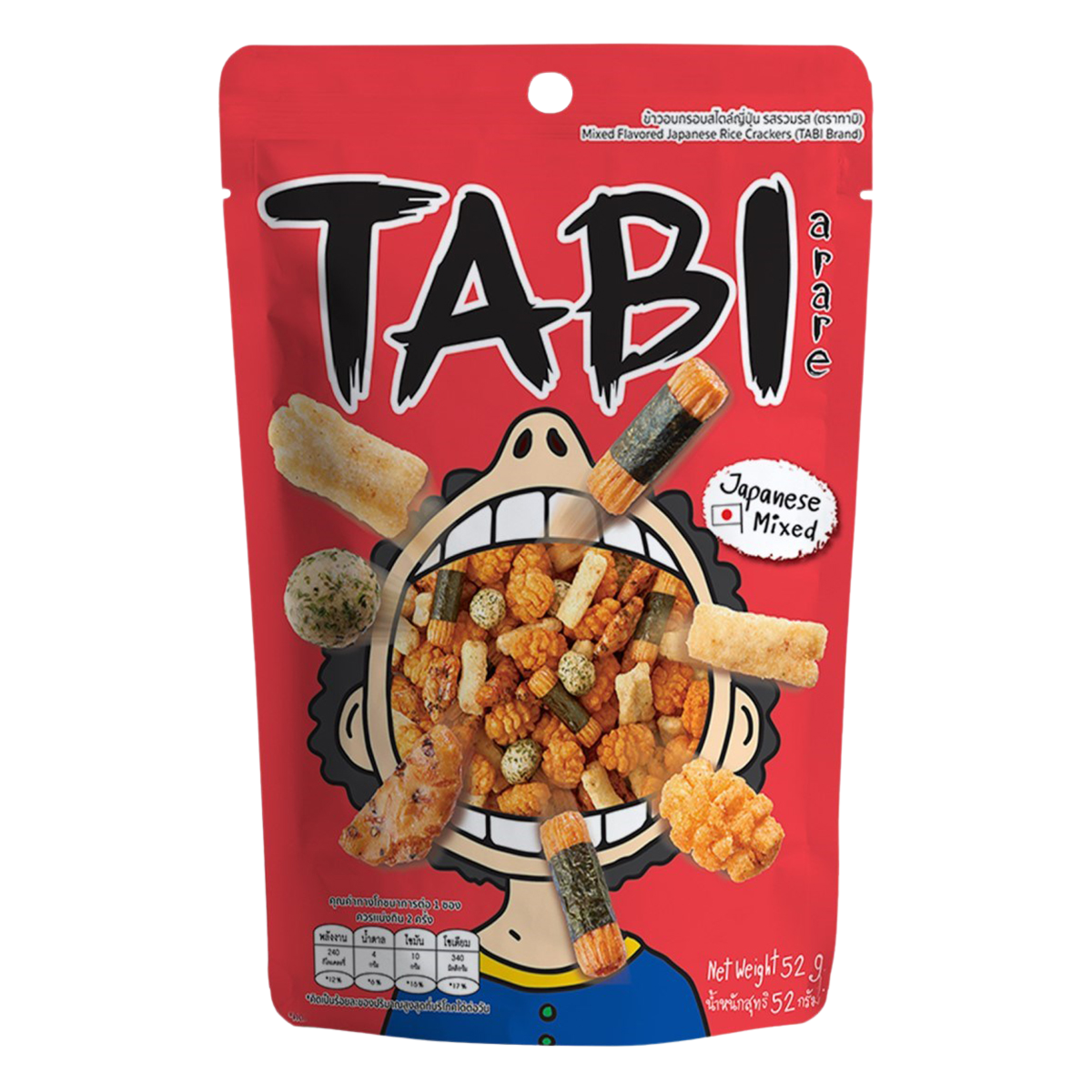 Tabi Japanese Rice Cracker Japanese Mixe 52g - Villa Market