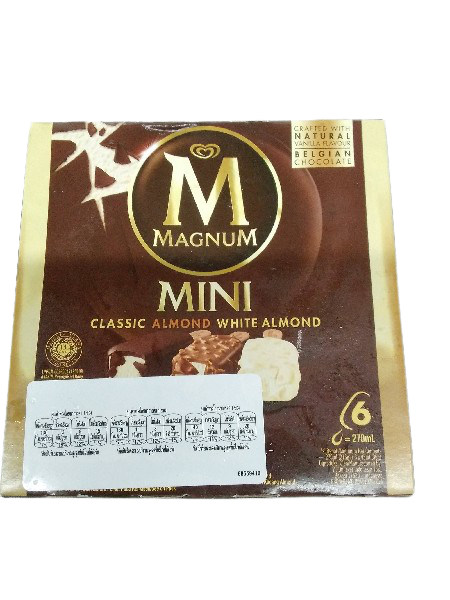 Magnum Mixed Mini Classic Almond & White Almond 6 Pack 216g - Villa Market