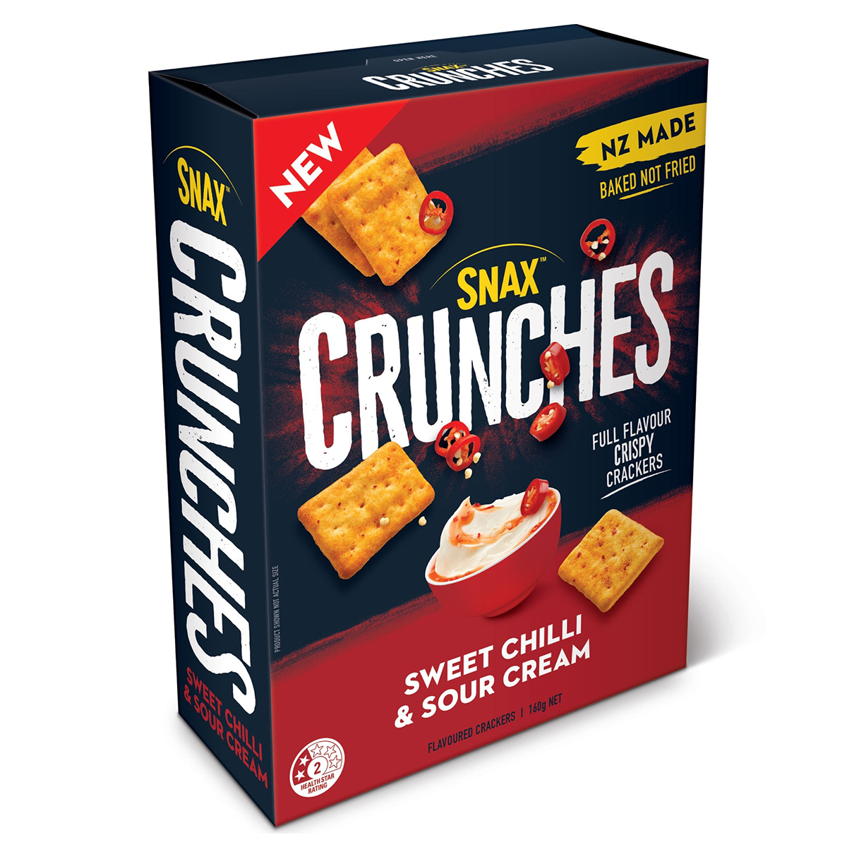 Snax Crunches Crackers Sweet Chilli & Sour Cream 160g - Villa Market