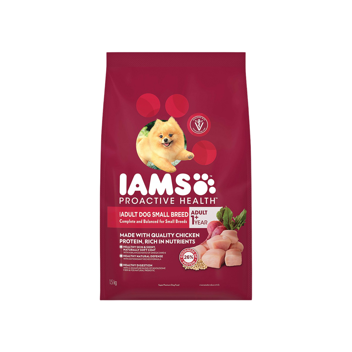 Iams Adult Dog Small Breed 1.5Kg | Villa Market