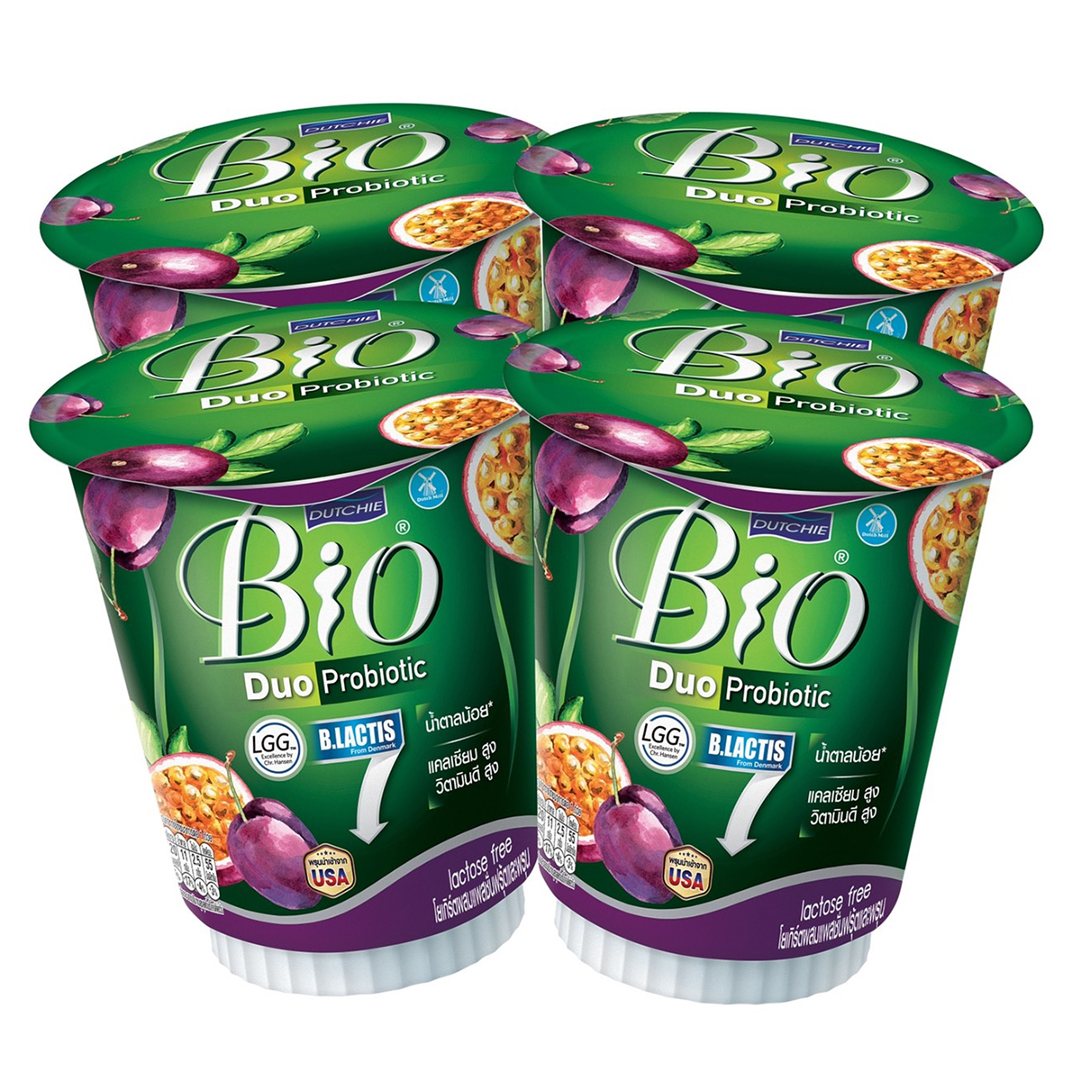 Dutchie Bio Yogurt Passion Fruit & Prune 4 x 135g - Villa Market