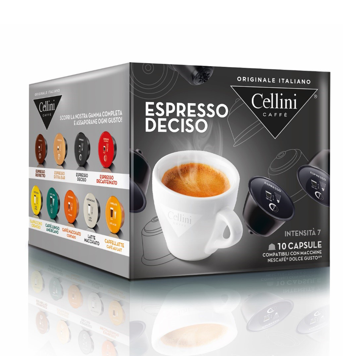 Cellini Espresso Deciso Coffee Capsules 10Caps | Villa Market