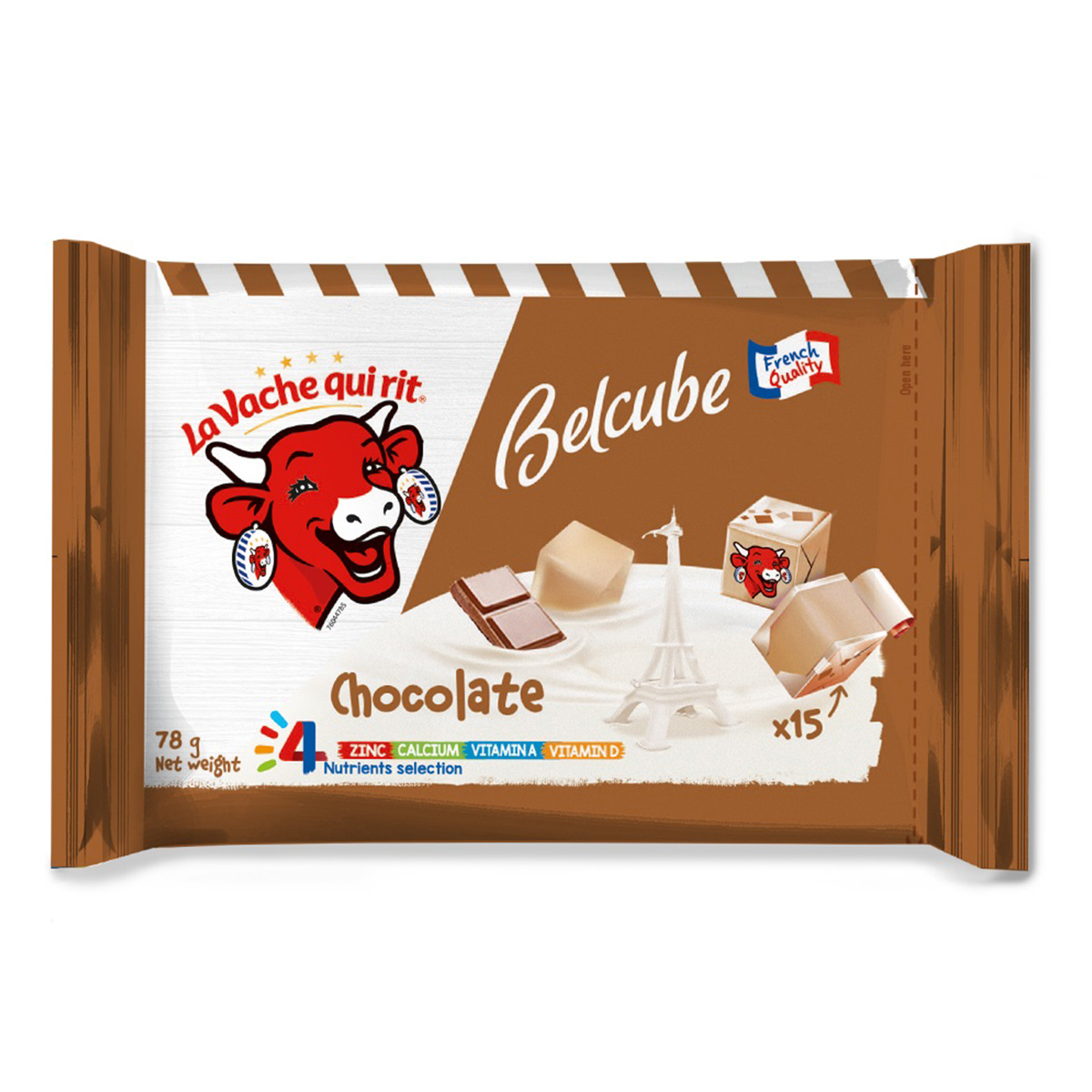 Laughing Cow Belcube Chocolate Cheese Spread 78g - Villa Market